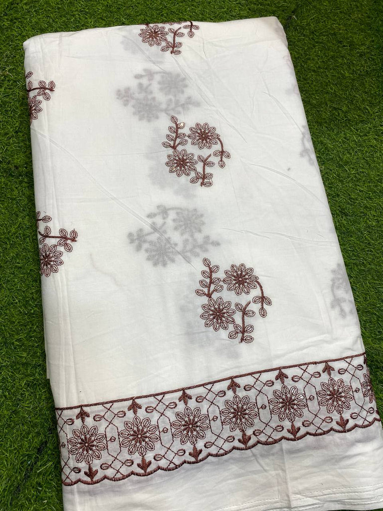 Most Premium Cotton Fabric - With Fine Thread Work - KANTAGIRI