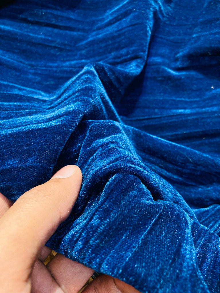 (Cut Piece SALE Fabric) Premium Imported Crushed Velvet FABRIC (Cut SI ...